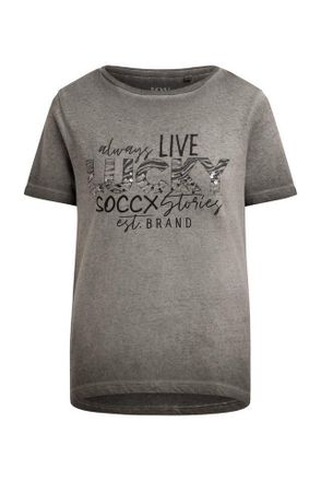 soccx Rundhalsshirt aus Baumwolle