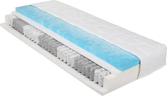 Beco home24 Taschenfederkernmatratze Royal Plus Gel 140 x 200cm H3 Strukturstoff Weiß