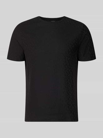 A|X Armani Exchange T-Shirt mit Logo-Muster und Rundhalsausschnitt