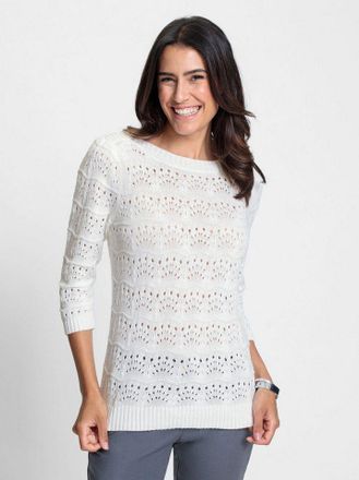 Witt Strickpullover Baumwoll-Pullover 3/4-Arm