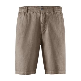 Bomboogie Homme, Shorts, Beige, Taille: S Linen Jogger Bermuda