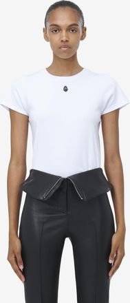 Alexander McQueen T-Shirt mit verziertem Skull - Item 819193QLAEH9000