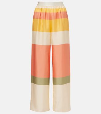 Eres Pantalon ample Lollipop en soie