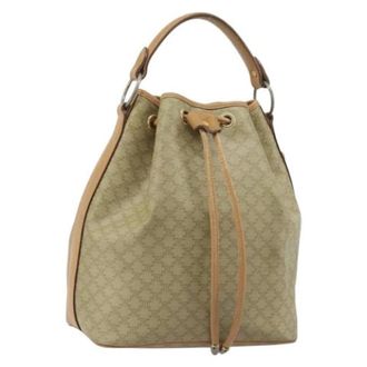 Celine unisex, Pre-owned, Beige, Taille: ONE Size Sac seau Macadam Canvas Pre-owned