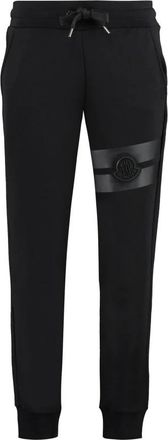 Moncler Homme, Pantalons, Noir, Taille: XL Logo Detail Joggers