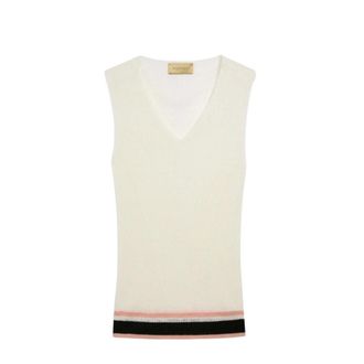 Momoni Femme, Tops, Blanc, Taille: 36 FR Top sans manches