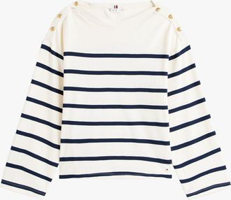 Tommy Hilfiger Top ray&eacute; en coton