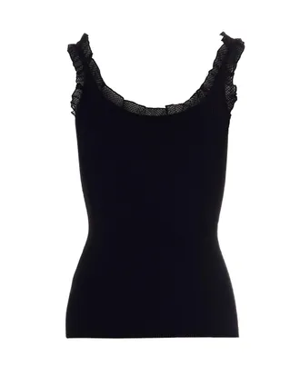Elisabetta Franchi Womens Knit Top Black Viscose Tops