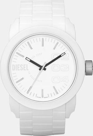 Diesel Double Down - Montre en silicone - Blanc