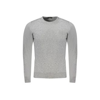 Cavalli Rundhals-Pullover mit Stickerei - - Knitwear - Herren - Grau - 2XL