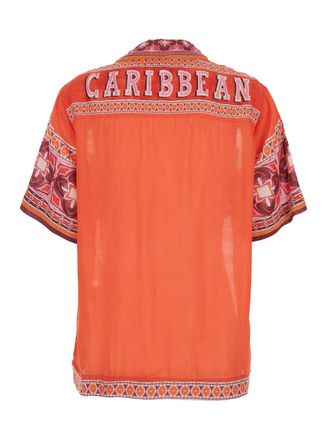 Miss June Womens Shirt Reese Red Modal Blouses