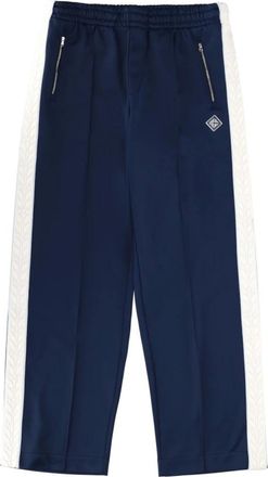 Casablanca Homme, Pantalons, Bleu, Taille: M Pantalon de surv&ecirc;tement &agrave; empi&egrave;cements appliqu&eacute;s
