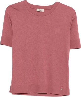 Herno Femme, Tops, Rose, Taille: 38 FR T-Shirt Effet Tricot Glam
