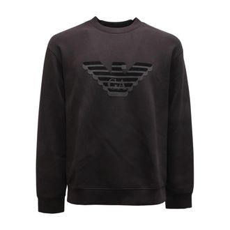 Armani Eagle Logo Sweatshirt - - Sweatshirts & Hoodies - Herren - Schwarzk - XL