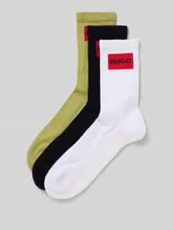 HUGO BOSS Socken mit Label-Detail im 3er-Pack