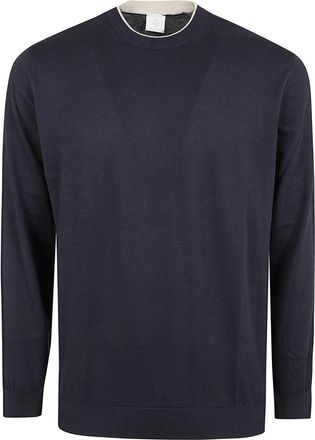 Eleventy Homme, Pulls, Bleu, Taille: M Pull &agrave; manches longues