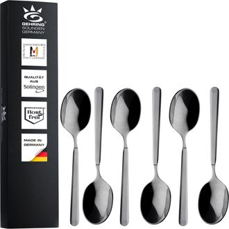 Gehring Gehring Solingen Empire Espressol&ouml;ffel 6 St&uuml;ck I Moccal&ouml;ffel I Edelstahlbesteck I L&ouml;ffel Set 6-teilig I sp&uuml;lmaschinengeeignet I Made in Germany