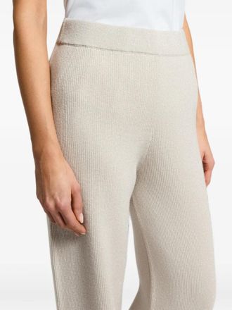 PESERICO Womens Ribbed-Knit Wide-Leg Trousers Aw26 W