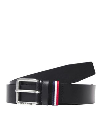 Jack & Jones Herren Jacespo Belt Lederg rtel, Schwarz, 105 EU