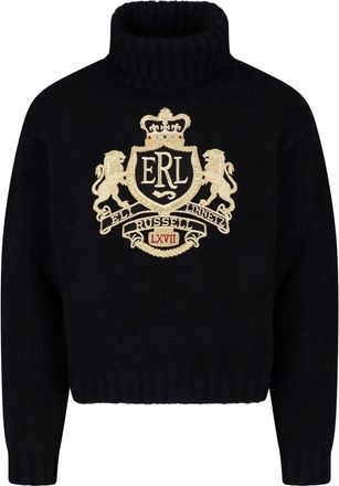 ERL Schwarzer Pullover Aus Alpaka-Mix Von Erl
