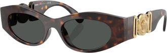 Versace Femme, Accessoires, Brun, Taille: 51 MM Lunettes de soleil enveloppantes
