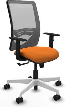 Piqueras y Crespo Schreibtischstuhl aus Kunstleder Zulema mit 1D-Armlehnen, h&ouml;henverstellbare Lendenwirbelst&uuml;tze, ausgestattet mit Sincro 3 Positionen und Schneideschau