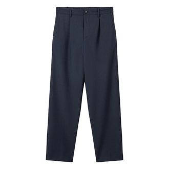 White Sand Luke Wool Pant - - Trousers - Herren - Blau - L