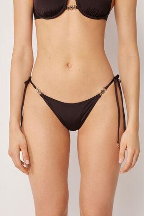 Calzedonia Bikinihose Mit Schmalen B&auml;ndchen Minimal Fit Braun