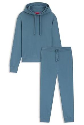 HUGO BOSS Hommes Tracksuit DapoDayote Ensemble de survêtement deux pièces en molleton de coton avec logo imprimé