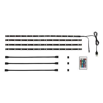Briloner Briloner Leuchten - LED TV Beleuchtung, Band dimmbar, LED Strip selbstklebend, 2m, USB-Anschluss, geeignet f&uuml;r 32-78 Zoll, Licht-Leiste 48 x RGB Farbw