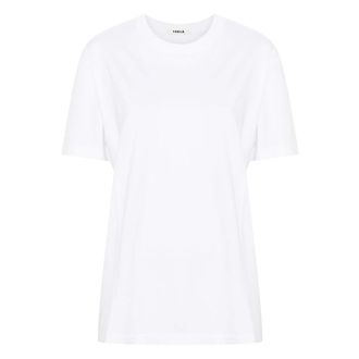 Tekla Wei&szlig;es Langarm Schlaf-T-Shirt - - Tops - Damen - Wei&szlig; - XL