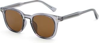 Generic UV400 Grand Cadre Femmes Rue Photographie Lunettes De Soleil Hommes Sports De Plein Air Vacances Lunettes De Soleil Polaris&eacute;es(Gray)