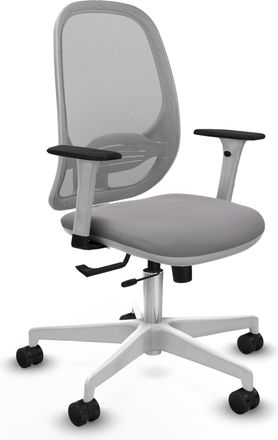 Piqueras y Crespo Drehstuhl mit 1D-Armlehnen, h&ouml;henverstellbare Lendenwirbelst&uuml;tze, ausgestattet mit Syncro/Translack und Schneideschaum, mit Rollen von 65 mm, Nylon, G