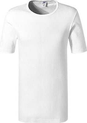 CALIDA Herren T-Shirt wei&szlig; Baumwolle unifarben