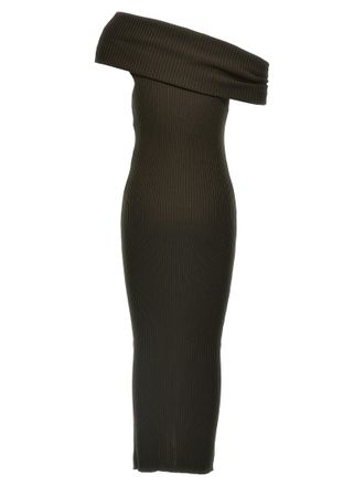 Courr&egrave;ges Womens Brown Viscose Long Dress