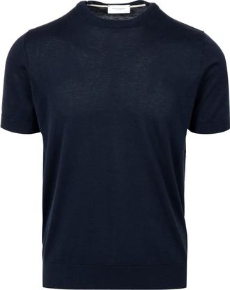 Paolo Pecora Homme, Pulls, Bleu, Taille: XL Crew Neck Knit