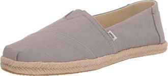 Toms Damen Alpargata Rope Classic Flacher Slipper, Medium Grey, 42.5 EU