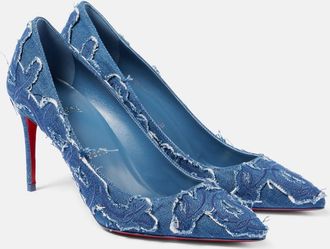 Christian Louboutin Pumps Kate 85 aus Denim