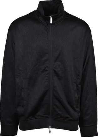 A|X Armani Exchange Homme, Sweatshirts et sweats &agrave; capuche, Noir, Taille: XL Felpa zip