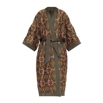 Etro Mantel mit Applikationen - - Blouses & Shirts - Damen - Gr&uuml;n - S