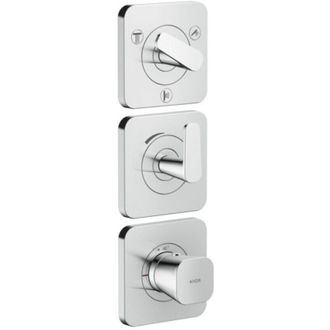 Axor hansgrohe Thermostat-Modul Axor Citterio C ohne Struktur, chrom, UP mit Rosetten