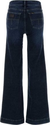 Lois Womens Blue Stretch Denim Lorna Jeans Brushedblue Exterior: Cotton Elastane
