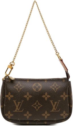Louis Vuitton Crossbody Bags - Monogram Mini Pochette Accessoires - Gr. unisize - in Braun - f&uuml;r Damen