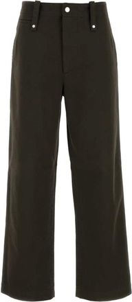 Burberry Homme, Pantalons, Brun, Taille: L Pantalon Large en Coton Chocolat