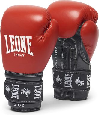 LEONE 1947 Leone 1947 Ambassador Boxhandschuhe Unisex Erwachsene, Rot, 10 oz