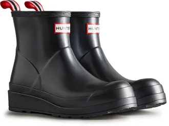 Hunter Gummistiefel HUNTER Play Short Nebula, Damen, Gr. 39, schwarz, Synthetik, Schuhe Gummistiefel, wasserdicht