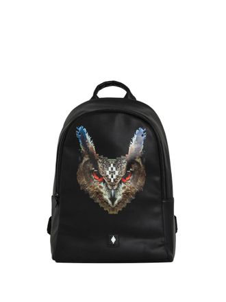 Marcelo Burlon sac à dos à imprimé hibou - Noir
