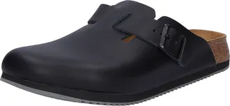 Birkenstock Pantolette BIRKENSTOCK Boston SL, Damen, Gr. 35, schwarz, Obermaterial: 100% Rindsleder Leather cow., Schuhe Pantolette, Topseller