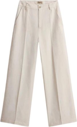 Woolrich Femme, Pantalons, Beige, Taille: W30 Lyocell Linen Pants