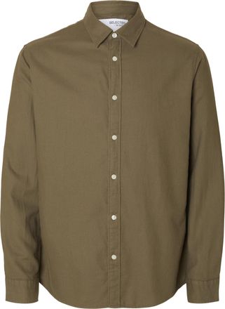 Selected Slhslimowen-Brushed Shirt Ls Noos